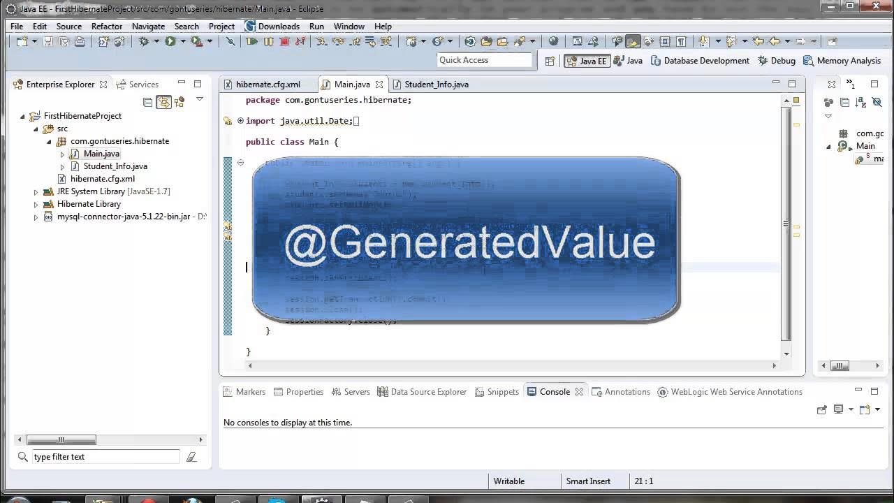 Hibernate Tutorial Part 7 - Primary key Auto - Generation in Hibernate ( Hands on) - YouTube