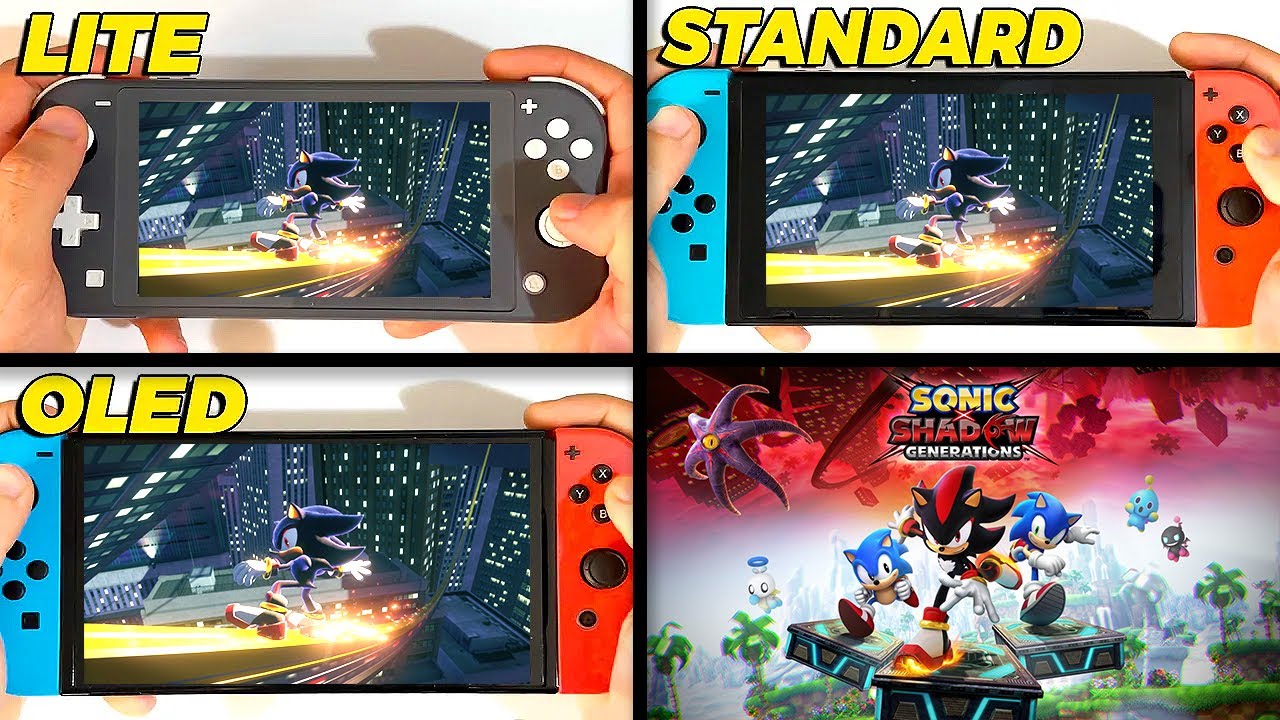 Sonic X Shadow Generations | Switch Lite vs Standard vs Oled (Side By ...