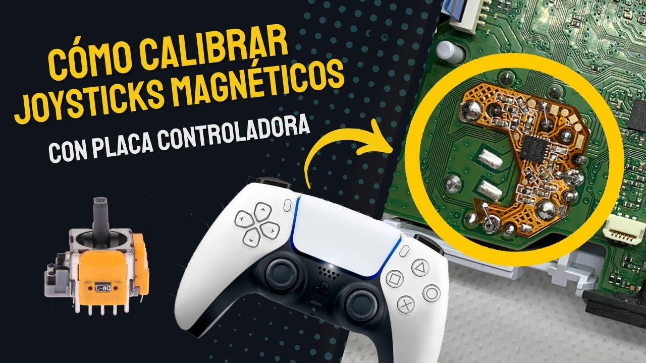 Cómo calibrar joysticks magnéticos con Placa controladora mando PS5🎮 ...