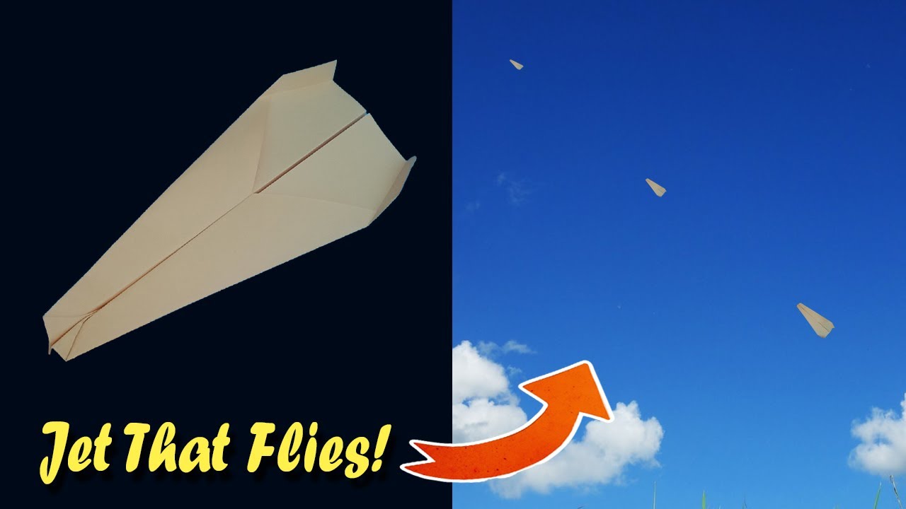 How to Make a Long Distance Paper Airplane Step By Step - Jet Paper ...