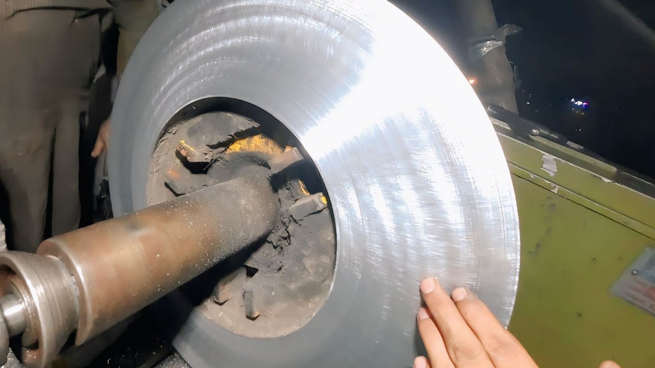 Excavator plate Tava face On Lathe Machine || Best Work ♡ - YouTube