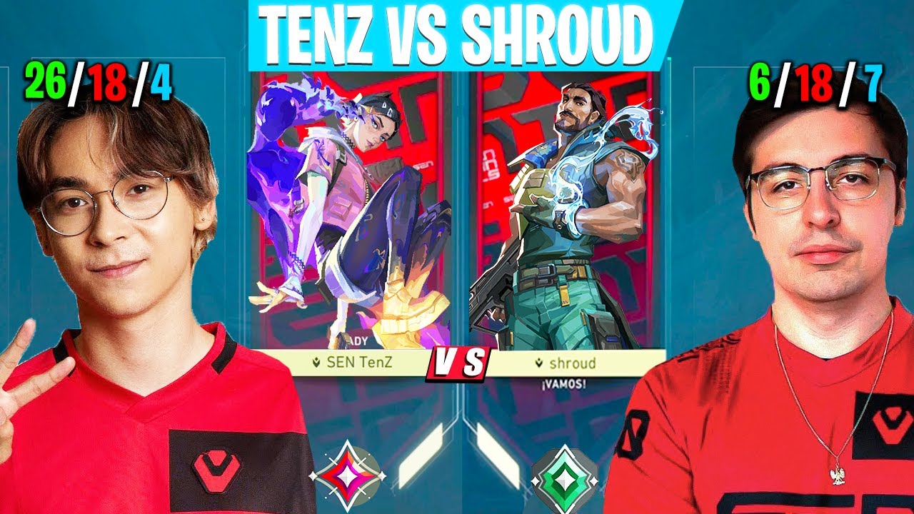 How VCT Madrid CHAMP SEN TenZ face off Shroud w/ controller vs ...