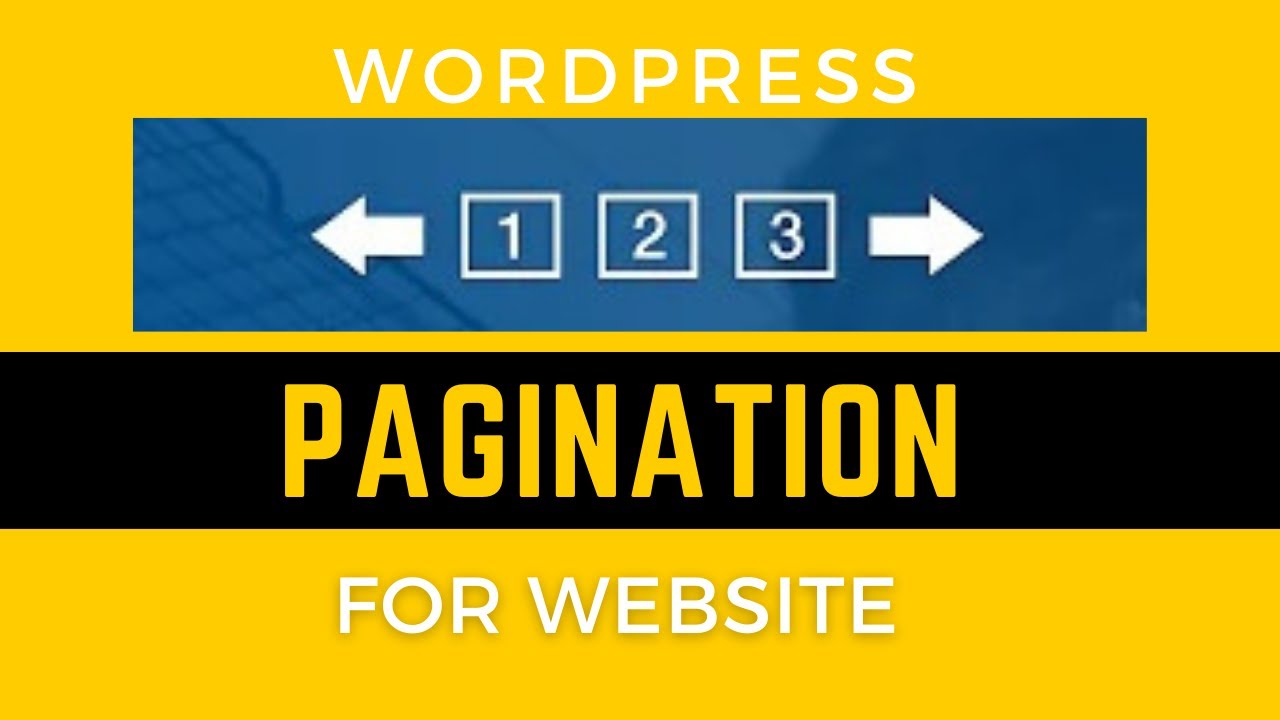 Wordpress Pagination Tutorial Custom Pool Query And Templates Integration Youtube