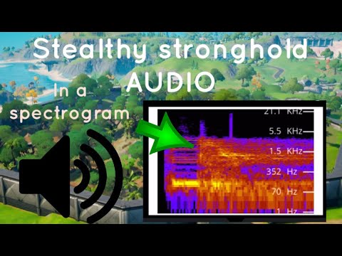 Fortnite stealthy stronghold audio in a spectrogram (SEASON 5) - YouTube