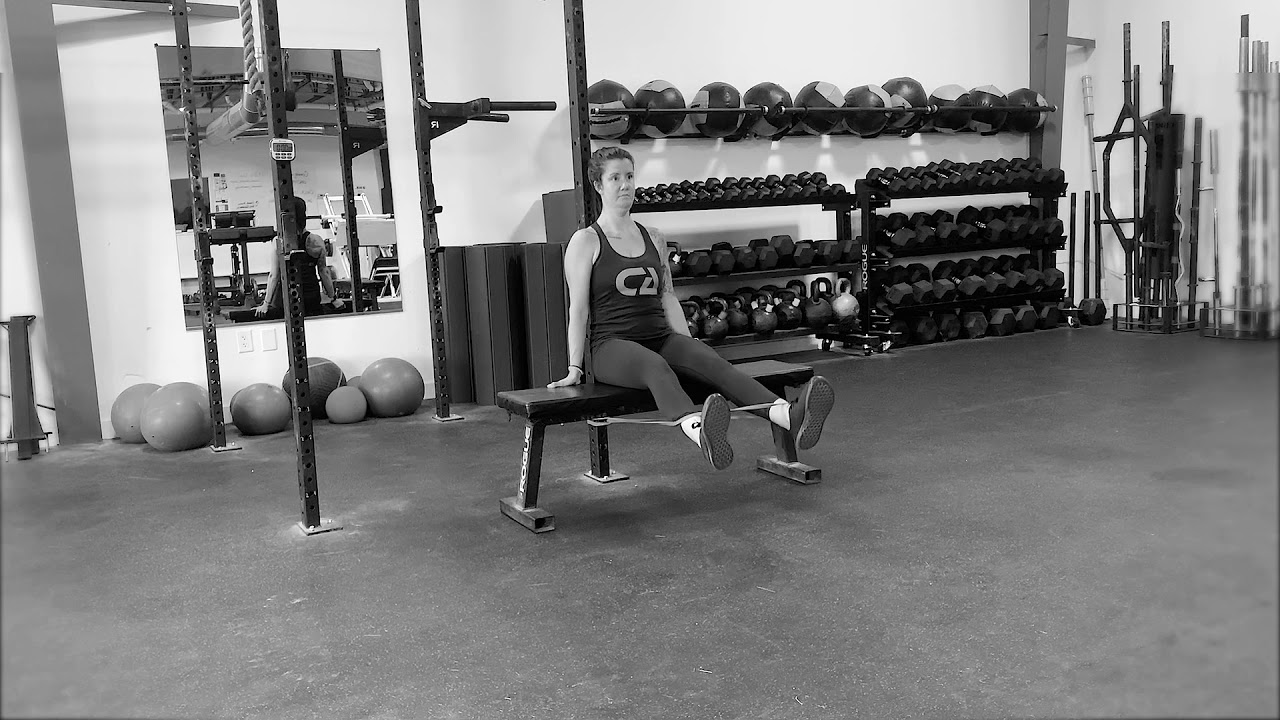 Banded Leg Extension - YouTube