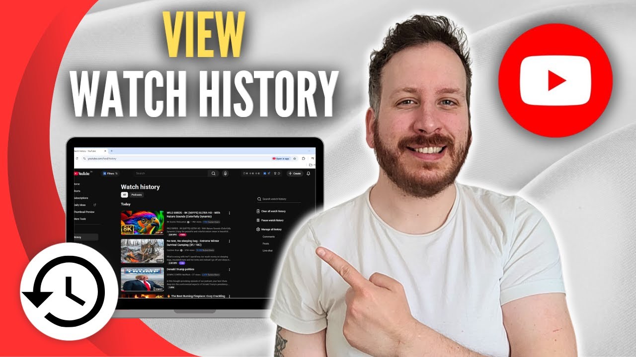 How To View Watch History On Youtube - YouTube