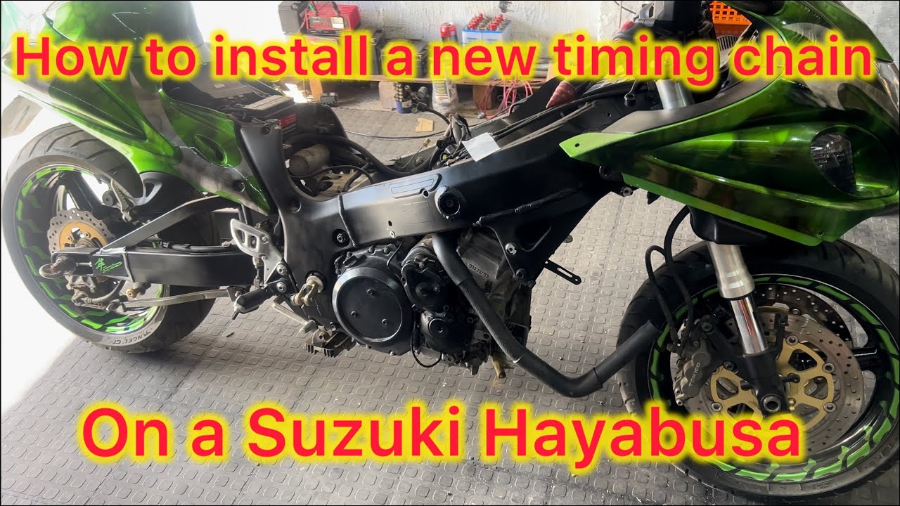 How to install a timing chain on a suzuki Hayabusa - YouTube