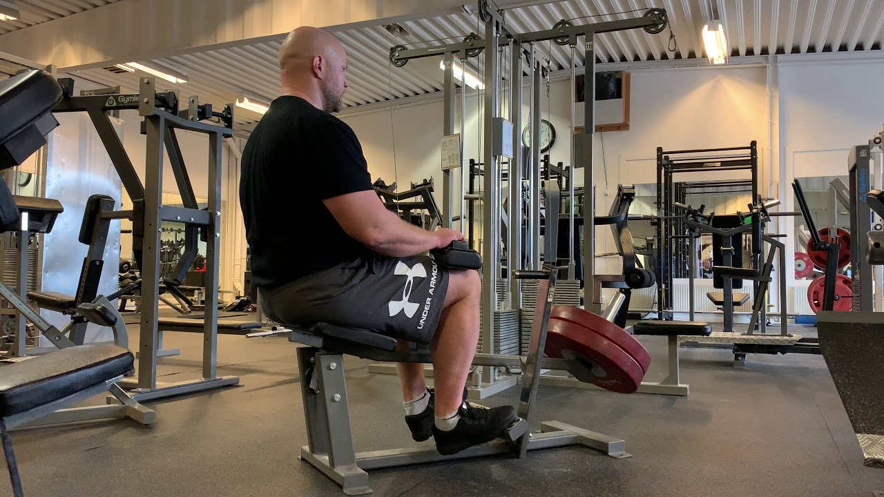 Seated Calf Raise: Demonstration - YouTube