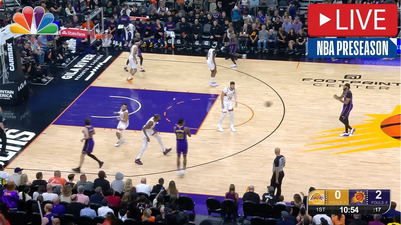 NBA LIVE! Los Angeles Lakers vs Phoenix Suns LIVE | NBA PRESEASON | Oct ...