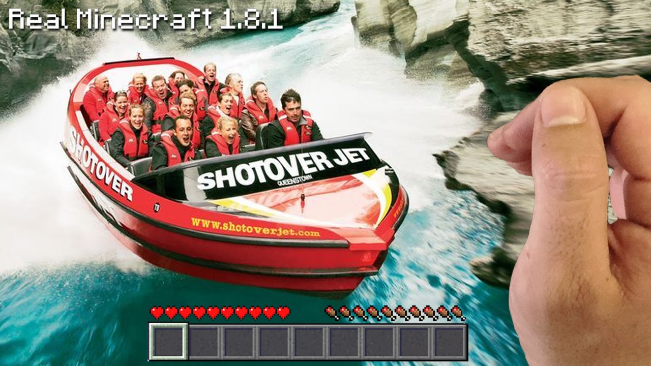 Real Life Minecraft - JET BOAT 360s - YouTube