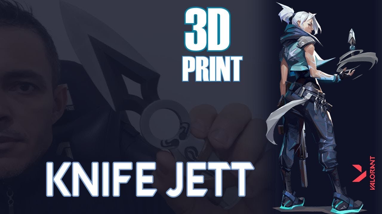 IMPRESSÃO 3D FACA JETT VALORANT - YouTube