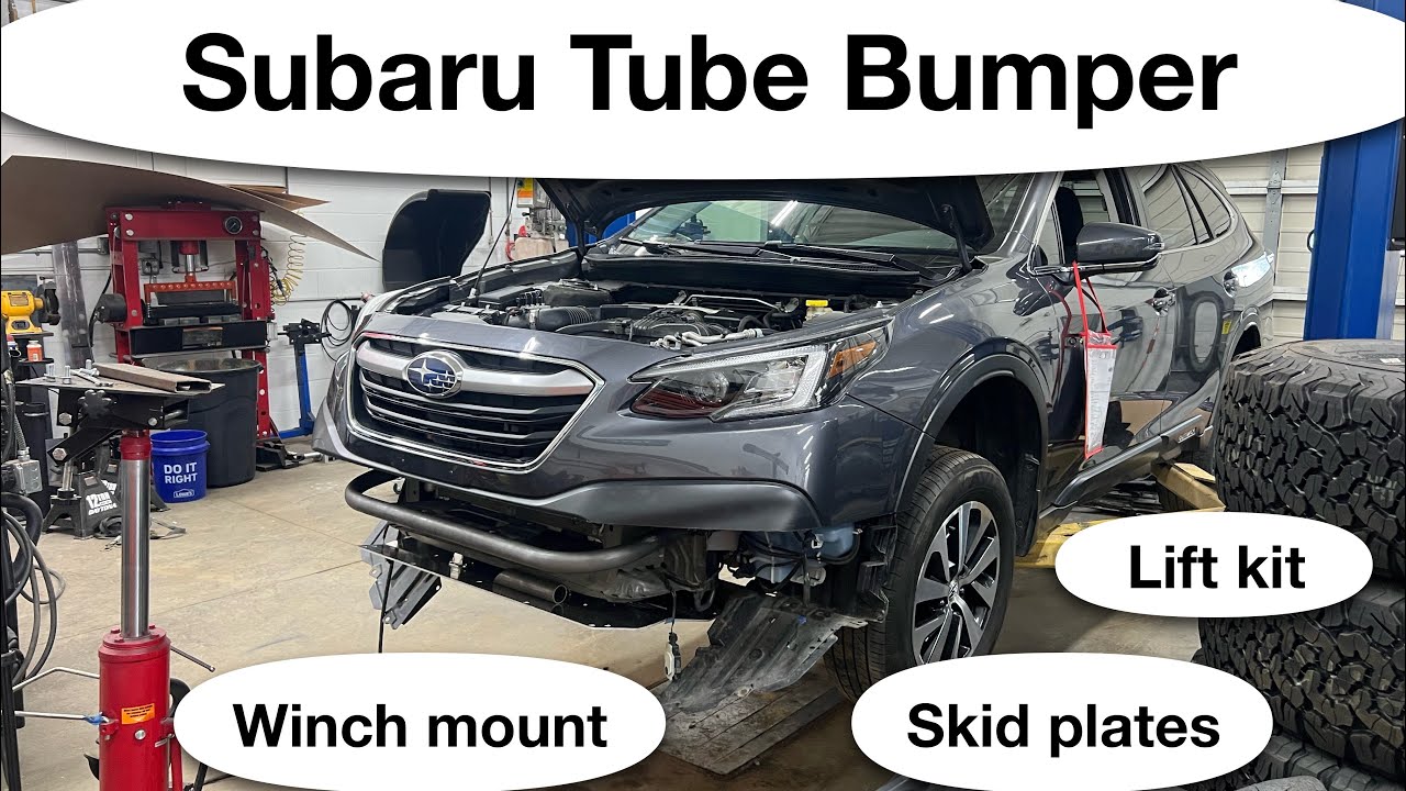 Subaru Outback- Tube Winch Bumper - YouTube