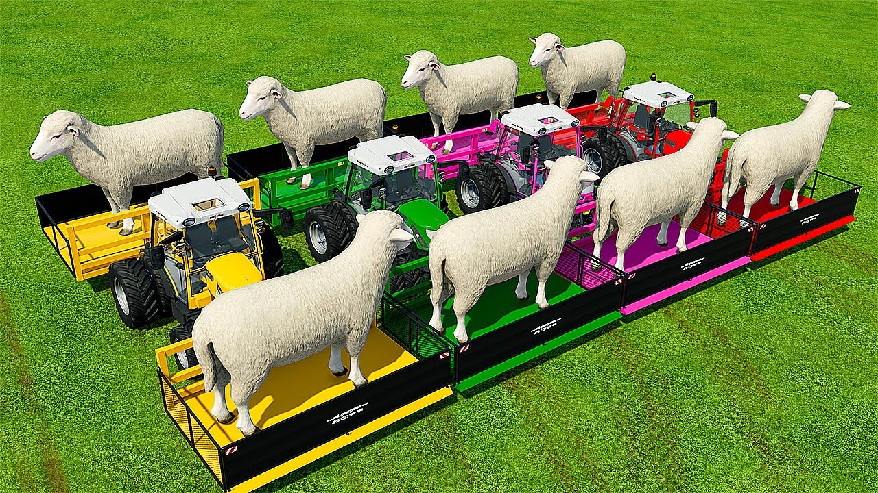 LOAD AND DELIVER WHITE SHIP WITH RIGITRAC TRACTORS - Farming Simulator ...