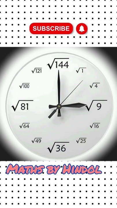 Square root and cube root clock ⏰️#shorts #maths #awesome #ytshorts ...
