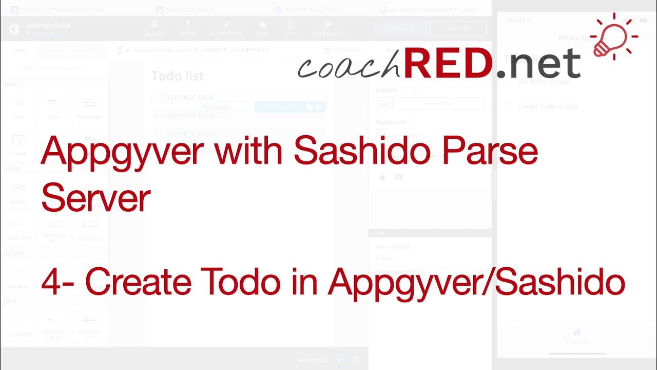 4- Create Todo in Appgyver - Sashido - YouTube
