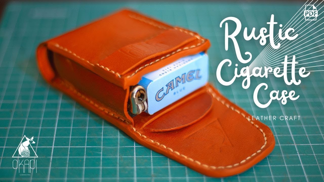 Rustic Leather Cigarette Case 🚬+ Pattern/PDF - YouTube