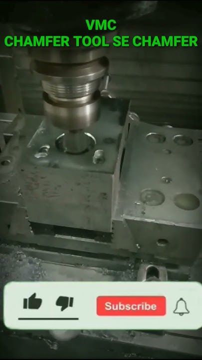 #CHAMFER BY VMC MACHINE#CHAMFER CUTTING # CNC & VMC PROGRAMME BY VIJAY SIR - YouTube