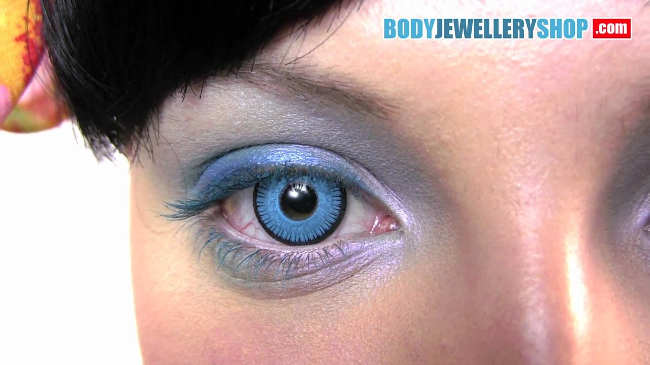 Blue Contact Lenses (Blue Saw) - YouTube