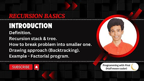 Recursion & Backtracking | Programming with Pirai | Half Moon Coder - YouTube