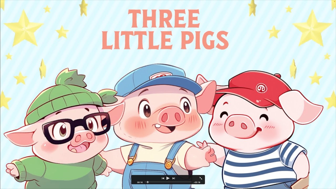 Read Aloud Story - Three Little Pigs (ENGLISH/ SUB) - YouTube