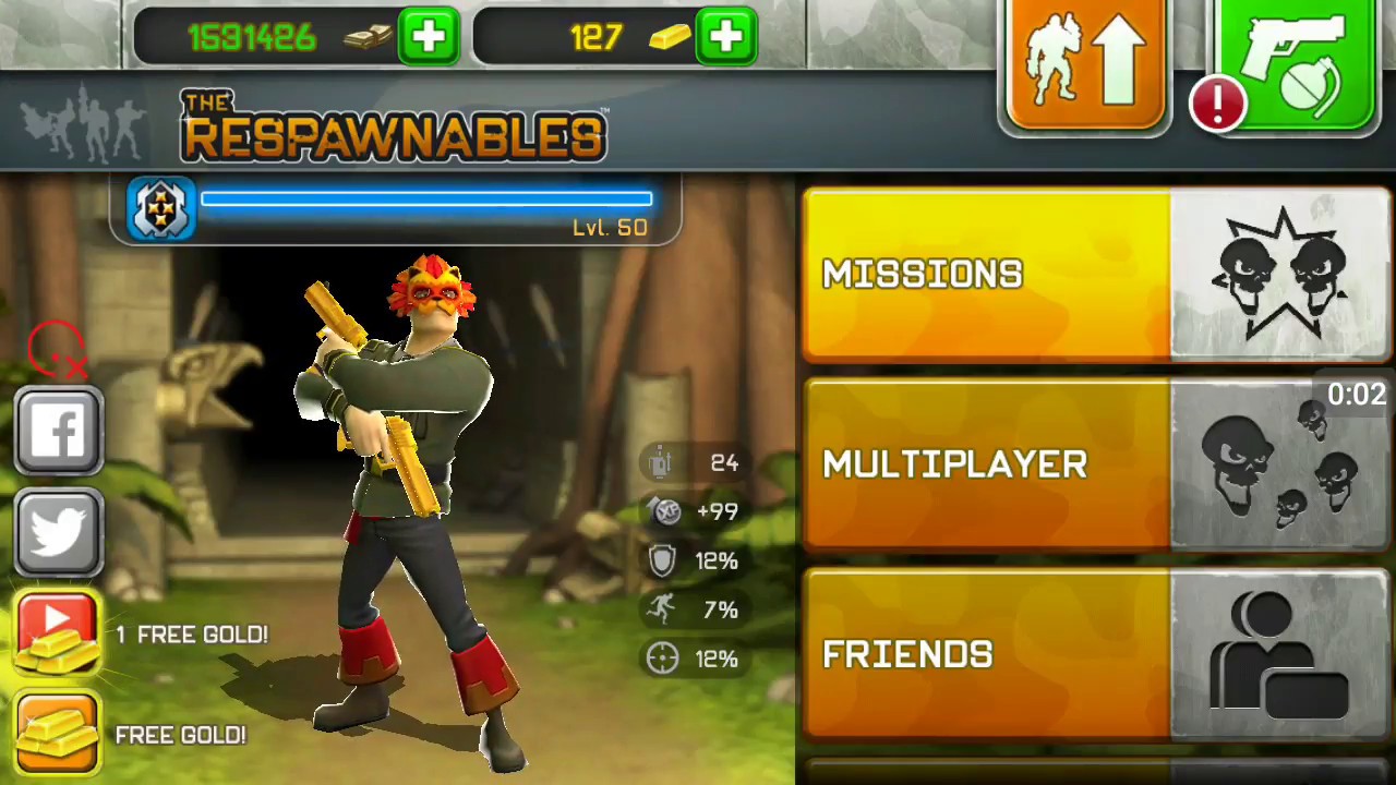 The Respawnables Gameplay DUAL GOLDEN PISTOL - YouTube