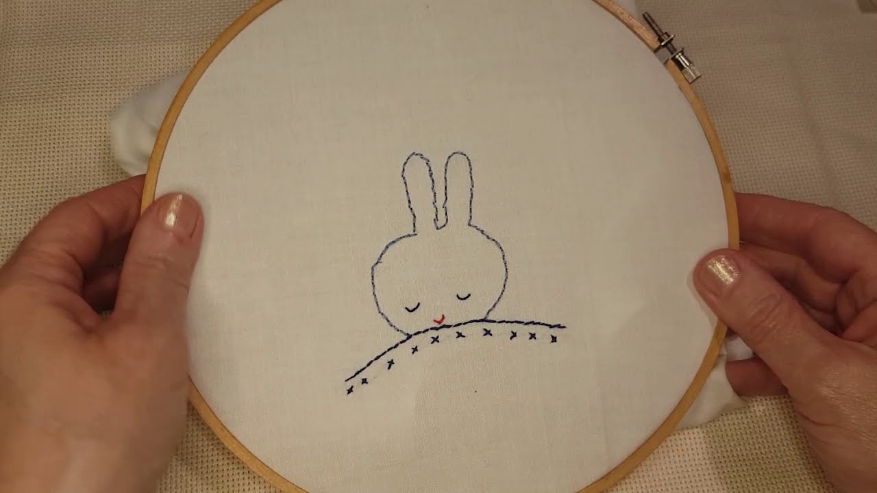 Κεντημα Πισωβελονια μαθημα 2 - Backstitch embroidery lesson two - YouTube