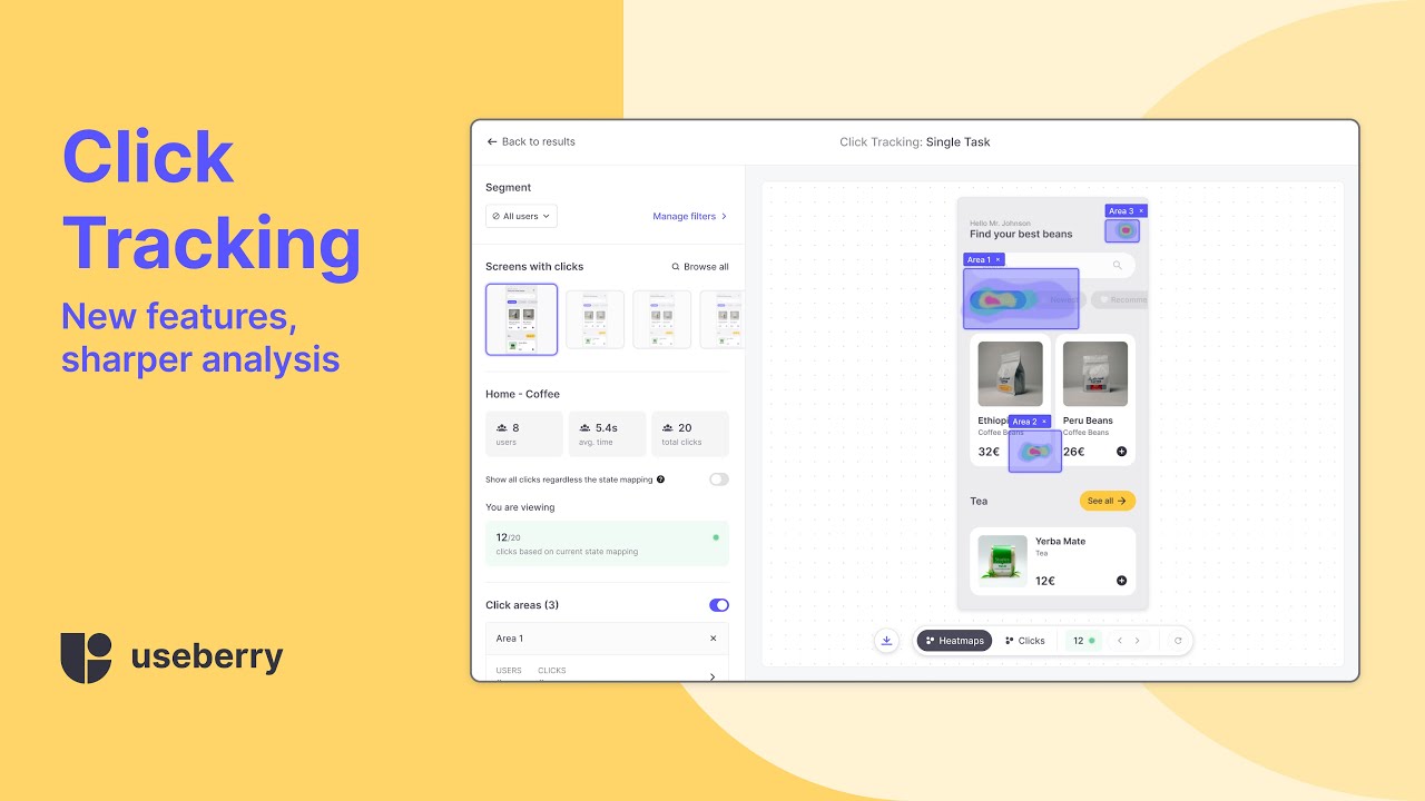 Click tracking with Useberry 2023 || Track clicks on your website and prototype - YouTube
