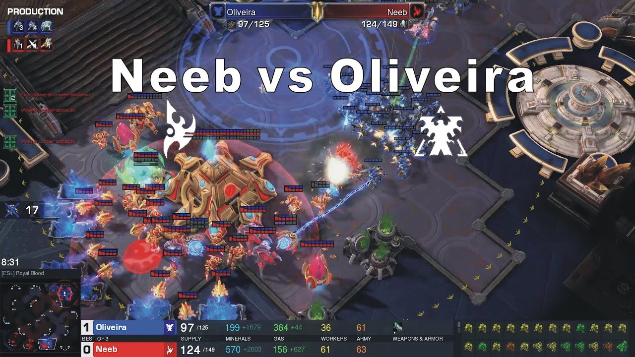 Starcraft II IEM Katowice 2023 Feb10 Neeb(P) v Oliveira(T)(1) - YouTube