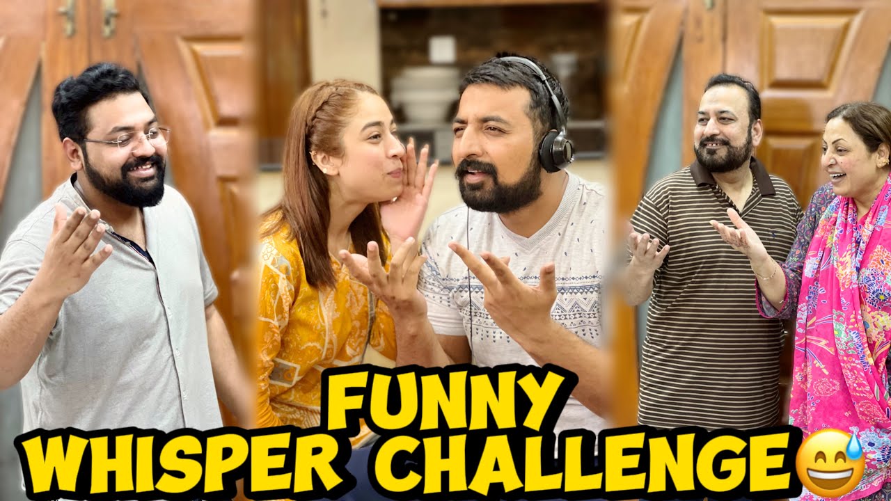 Laughter Guaranteed 😂 | Whisper Challenge with whole Family😂♥️ - YouTube