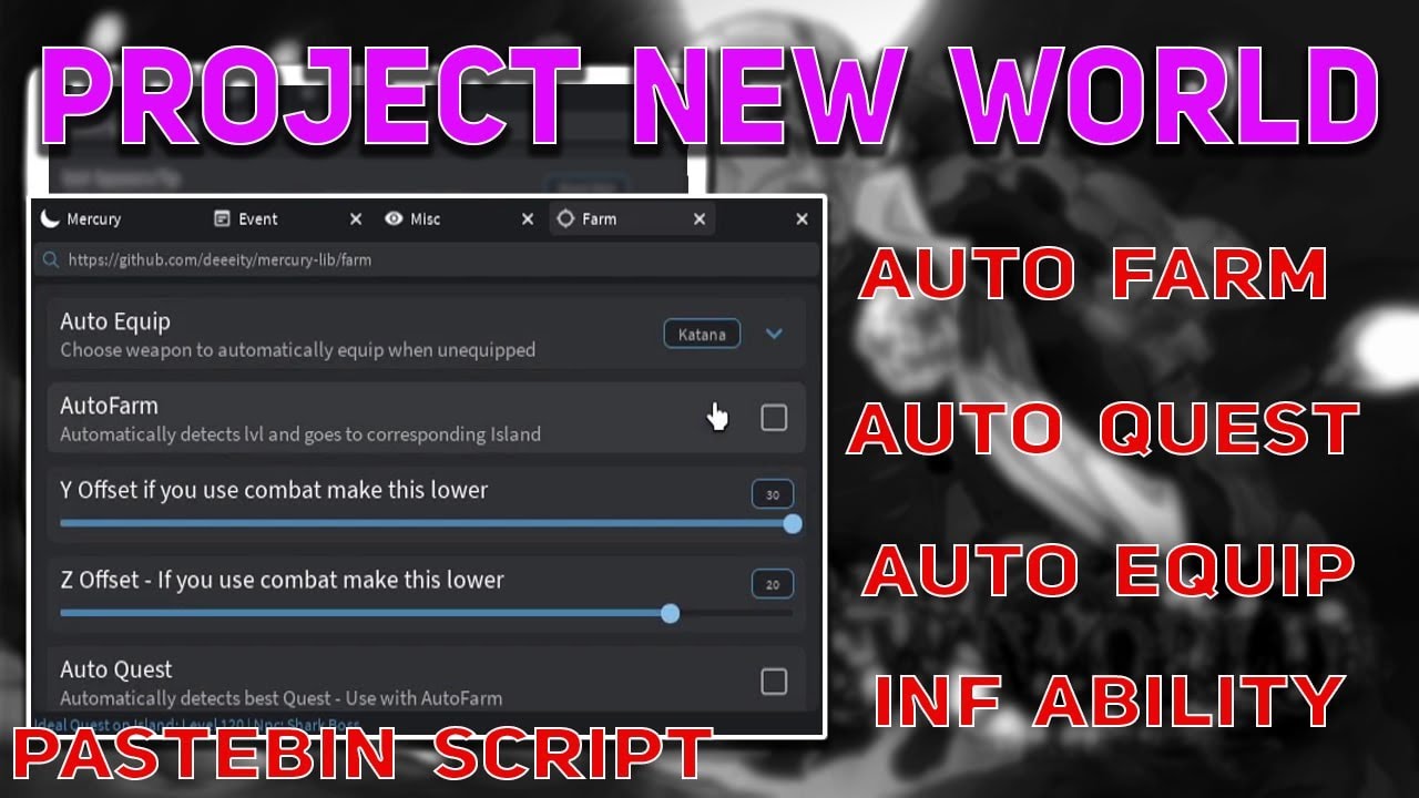 [NEW] Project New World Script (Mercury) - Auto Farm | Auto Quest ...