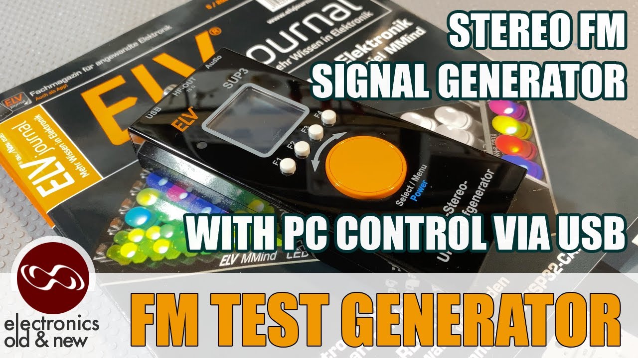 ELV SUP3 FM stereo test generator with PC control via USB. - YouTube