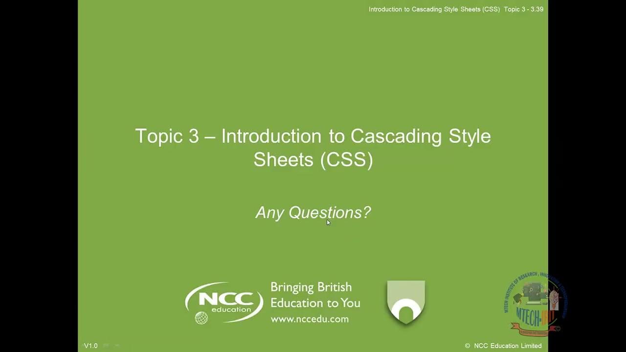 Introduction To Css For Complete Begineers Youtube