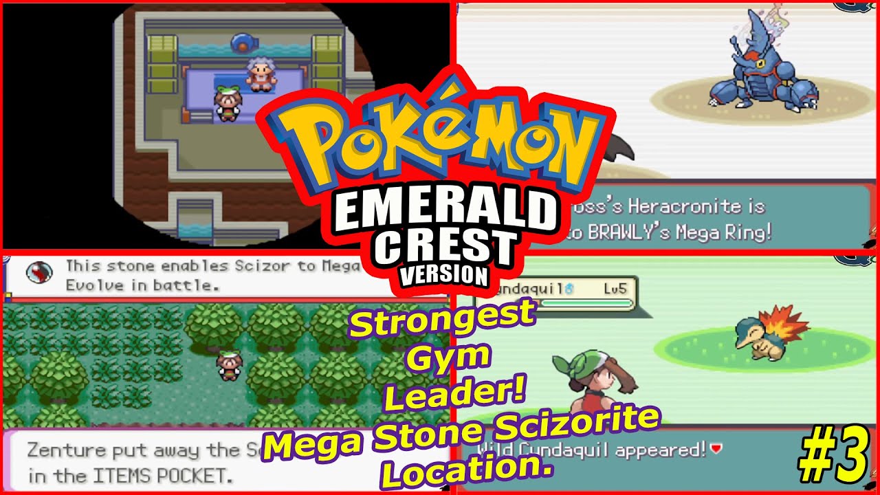 Mega Scizorite Stone Location | Pokémon Emerald Crest GBA Walkthrough ...