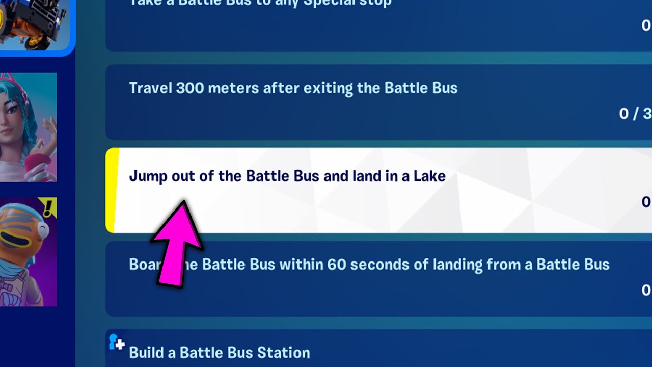Jump out of the Battle Bus and land in a Lake - YouTube