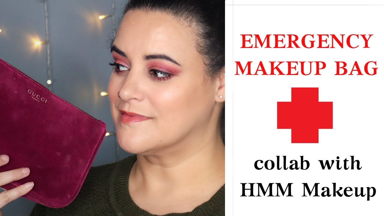 Emergency Makeup Touch Up Bag | Collab with HMM Makeup - YouTube