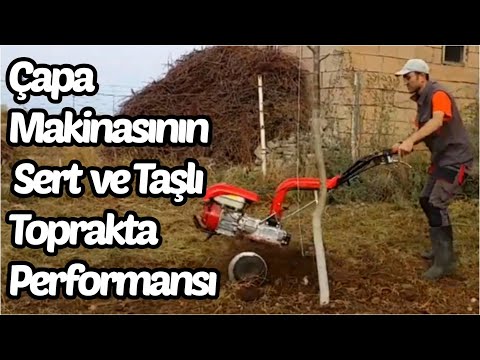 Çapa Makinasının Sert ve Taşlı Toprakta Performansı Antrac GX 200 Honda Motor İlk Çapalama