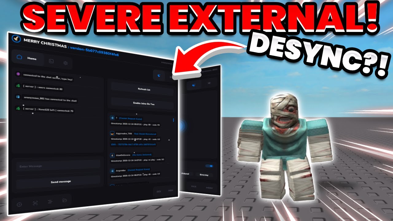 GO INVISIBLE IN ANY ROBLOX GAME 😳 | Severe External Executor Showcase ...