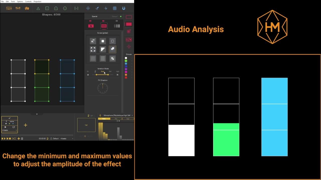 [HeavyM] Sound Analysis - Projection mapping tutorial - YouTube