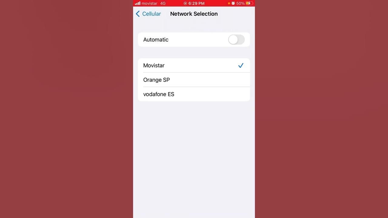 How to manually select cellular network on iPhone? - YouTube