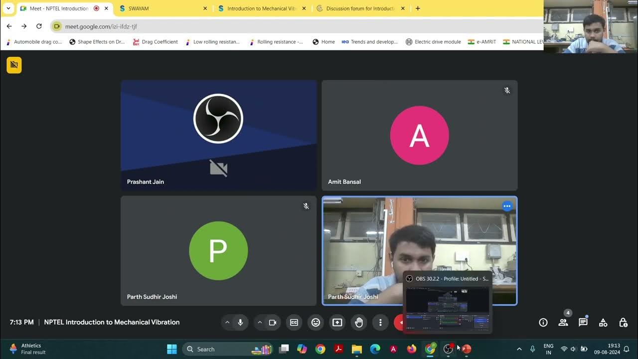 NPTEL Introduction to Mechanical Vibration Week 3 Problem Solving Session - YouTube