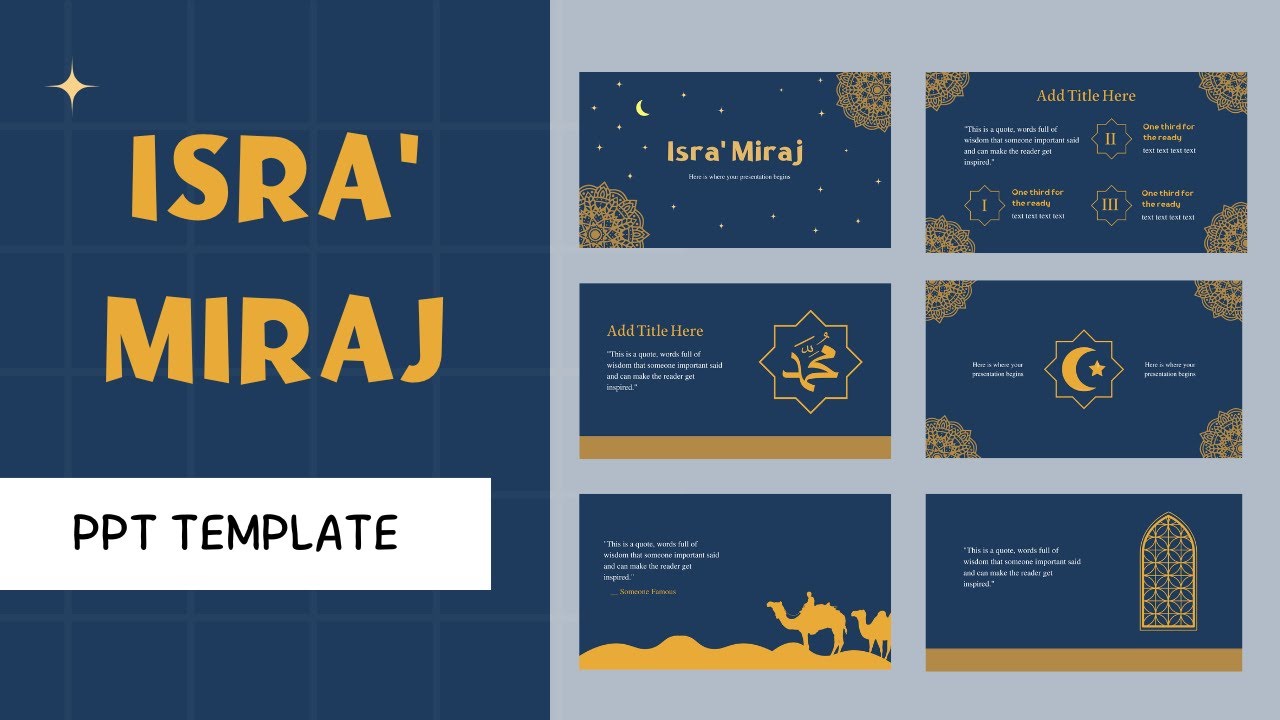 ISRA' MIRAJ PPT TEMPLATE #2 [FREE TEMPLATE] - YouTube