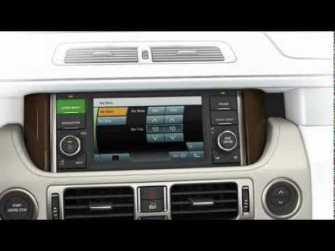 Range Rover Touch Screen Operation Tutorial - YouTube