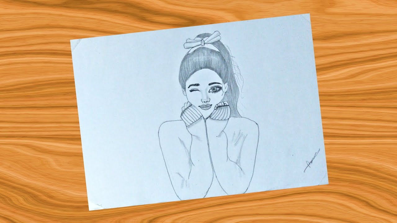 Stylish girl drawing sketch / how to draw styles girl / art for ...