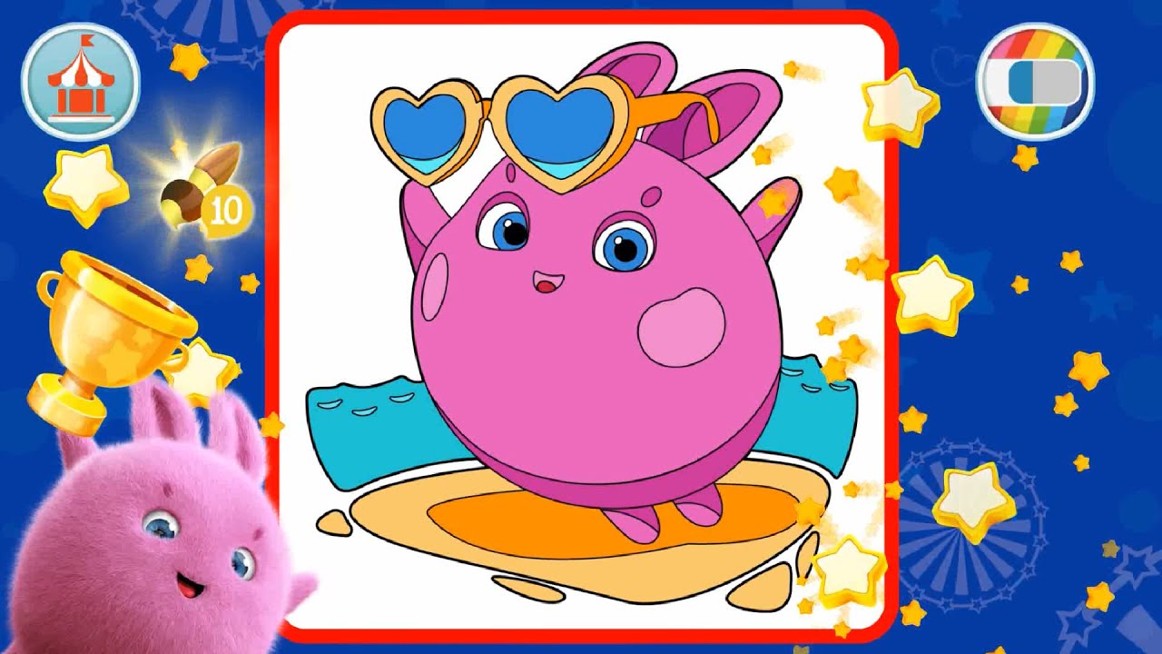 Sunny Bunny Big Boo 2 | Sunny Bunnies Coloring Book | Game App - YouTube