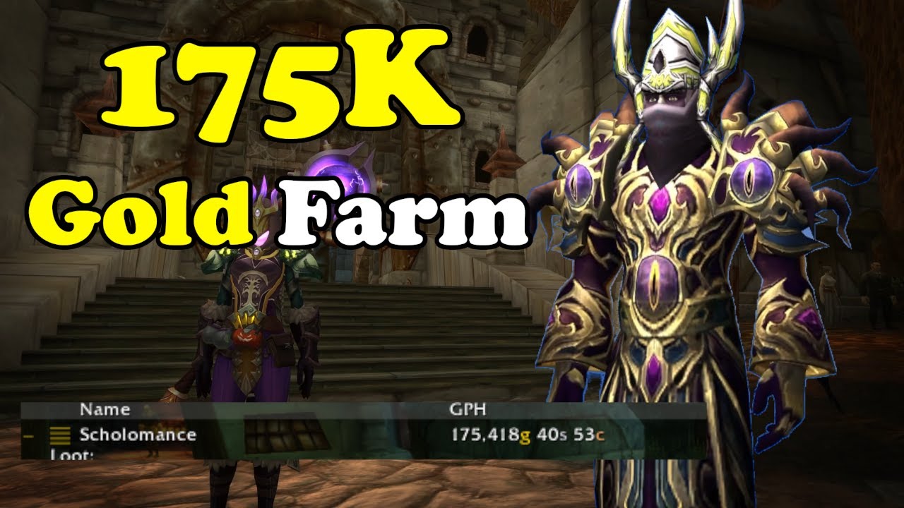 175K! Gold Farm In WoW - Gold Making - YouTube