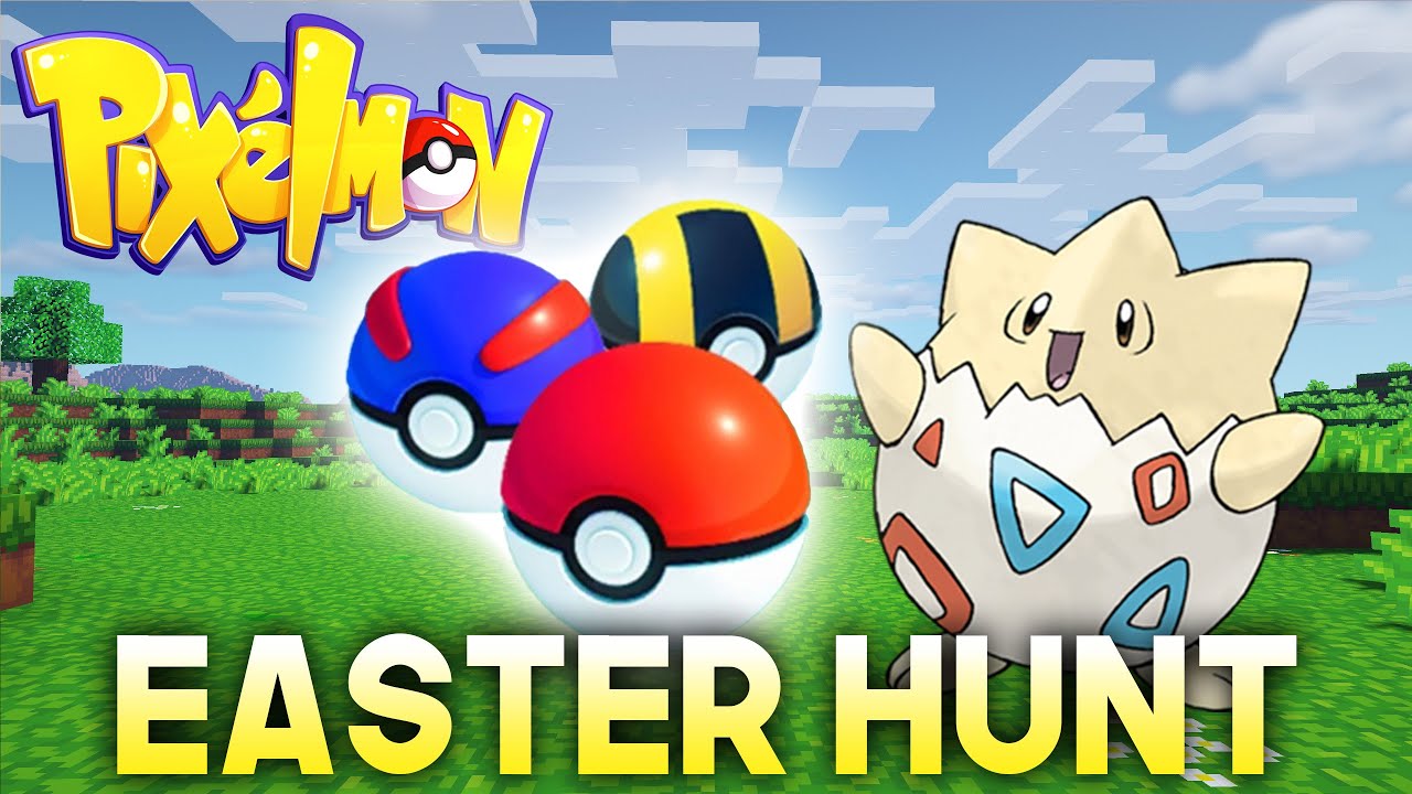 Pixelmon Easter Egg Pokemon Hunt! - YouTube