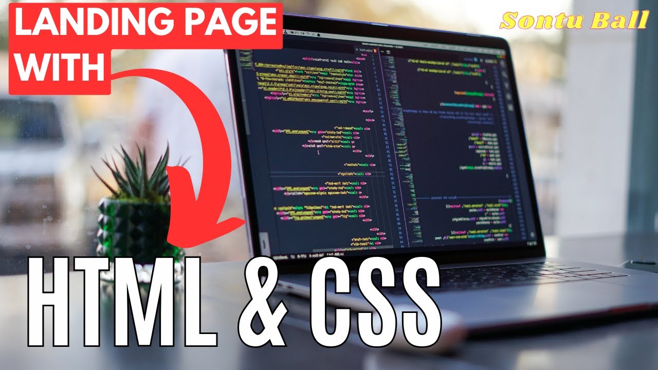Landing Page With HTML and CSS | Responsive Website For Mobile | Sontu ...