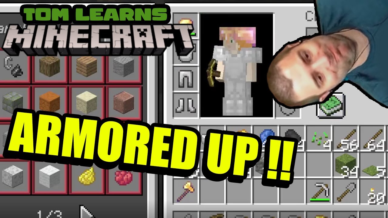 ARMORED UP!! Episode 11 Tom Learns Minecraft (First Playthrough) - YouTube