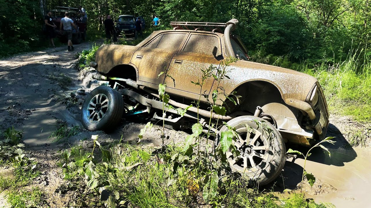АТОМНАЯ САМОДЕЛКА на R18. Москвич 412 против ГАЗ 69, JEEP, Нивы на ...