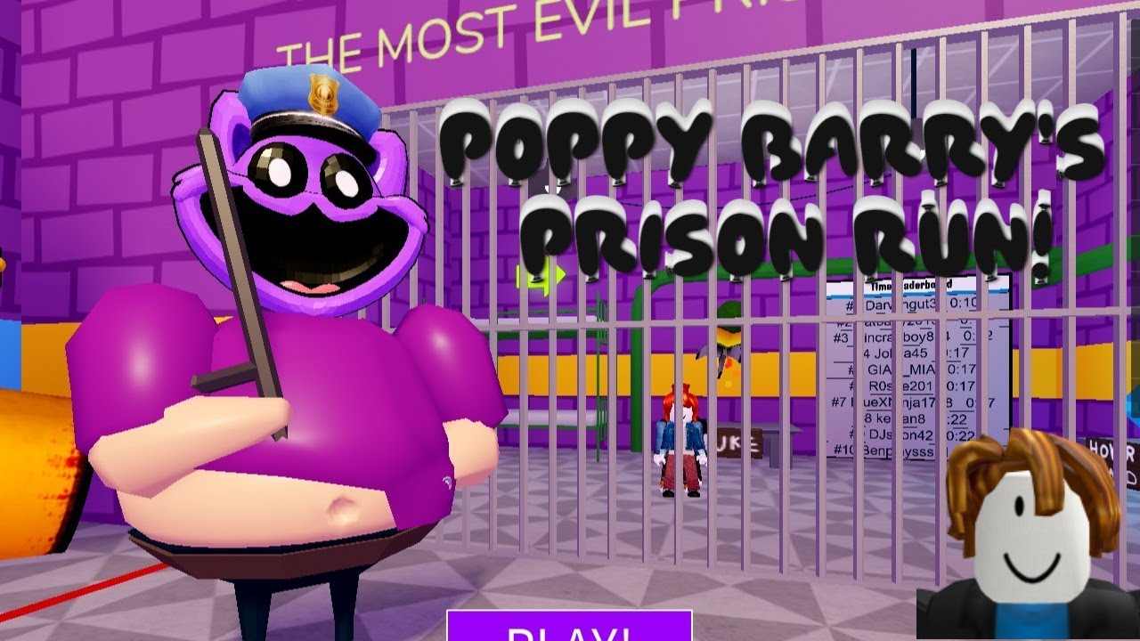 🏭NEW POPPY BARRY'S PRISON RUN! Obby #roblox #scaryobby - YouTube